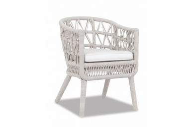 Sunset West Patio - Dana Wicker Cushion Dining Chair