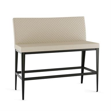 Amisco Pablo Bench With Quilted Fabric - Customizable