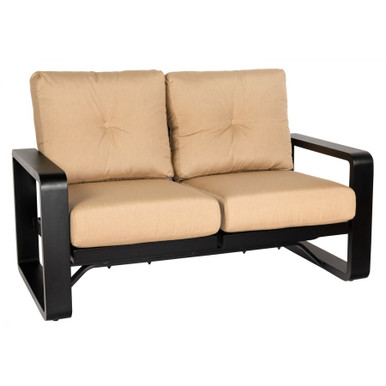 Woodard - Vale Aluminum Dual Rocker Love Seat
