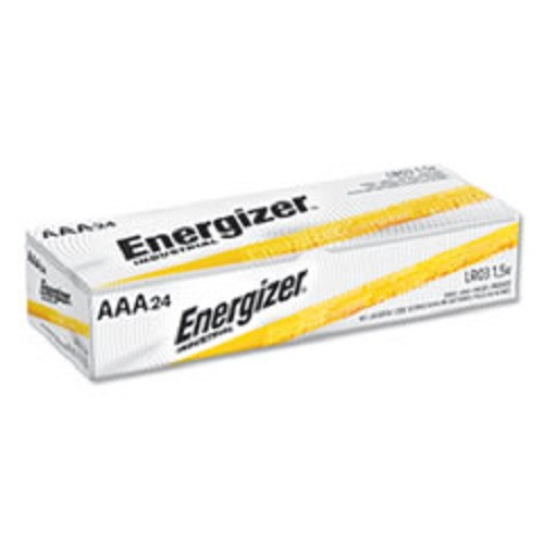 Energizer EN92 Industrial Alkaline AAA Batteries, 1.5V, 24/Box
