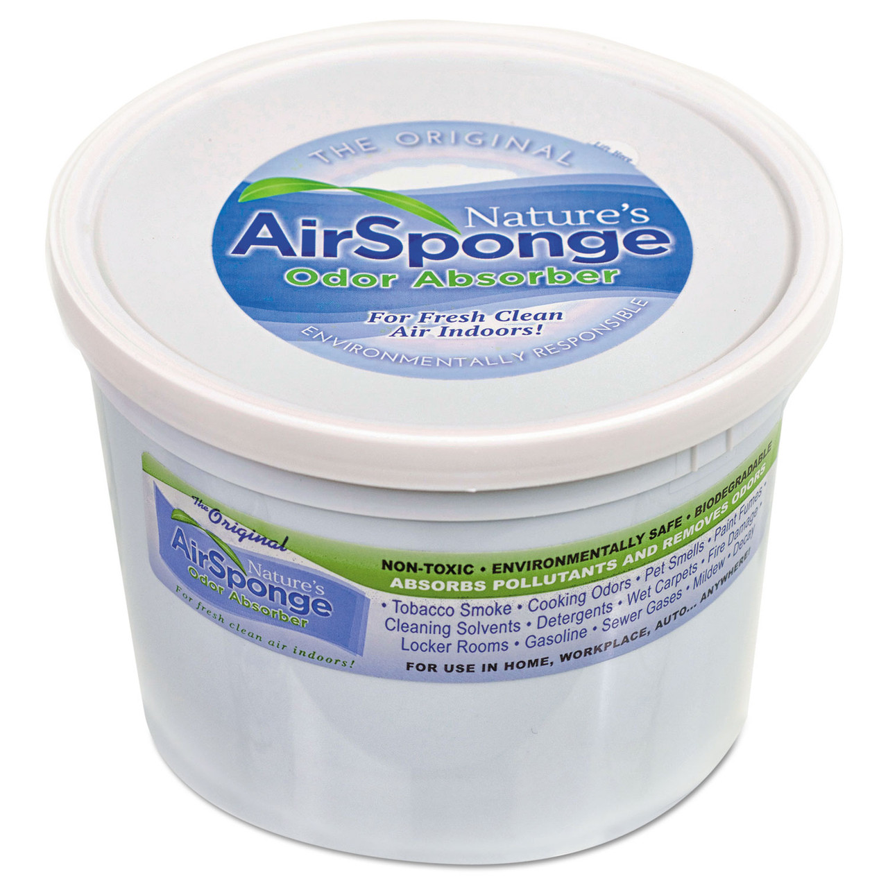 Natures Air Sponge Odor Absorber, Neutral, 64 oz Tub, DEL1013EA - www ...