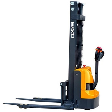EKKO Electric Powered Straddle Stacker 3000 lb Cap, 145.7" Lift ...