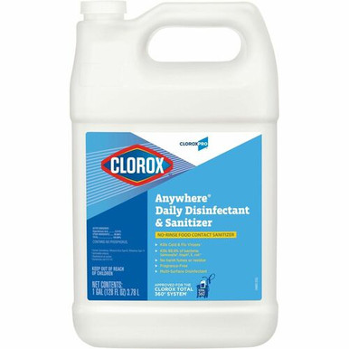 CloroxPro Anywhere Daily Disinfectant and Sanitizing Bottle, 128 fl oz ...