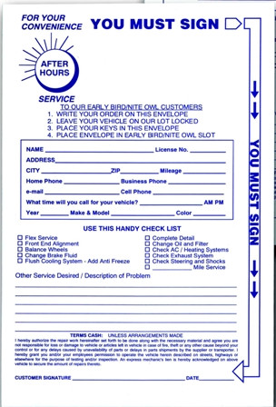 Night Drop Envelopes, 500/Cs