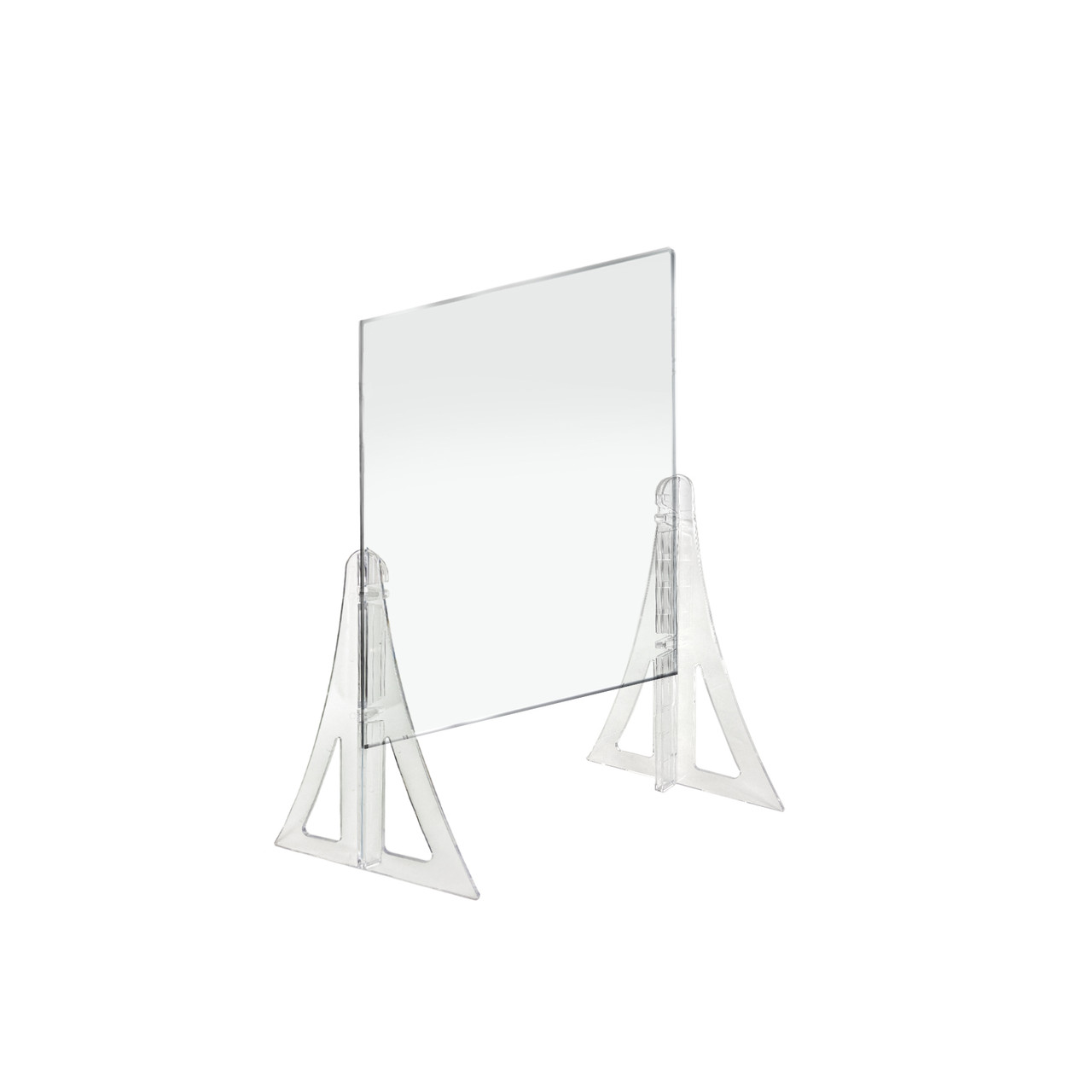 30" x 40" Acrylic Protective Shield with Metal Counter Edge Clamp ...