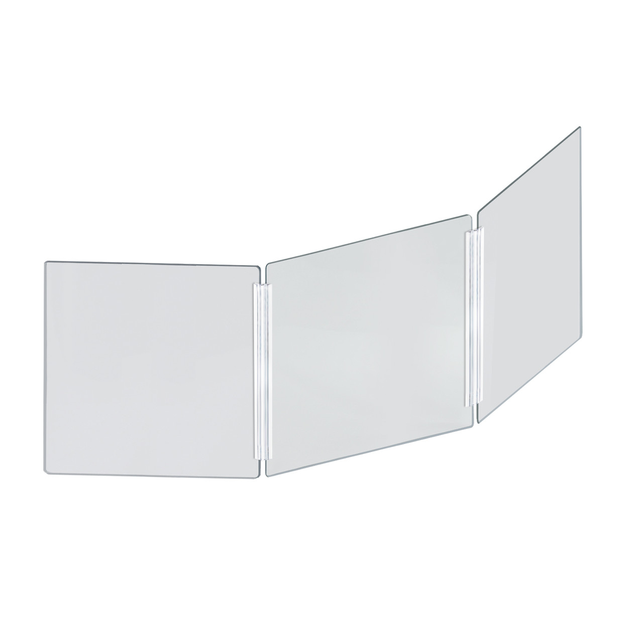 Large 53.5" wide x 23.5" high Clear Acrylic Tri Fold PLEXIGLASS ...