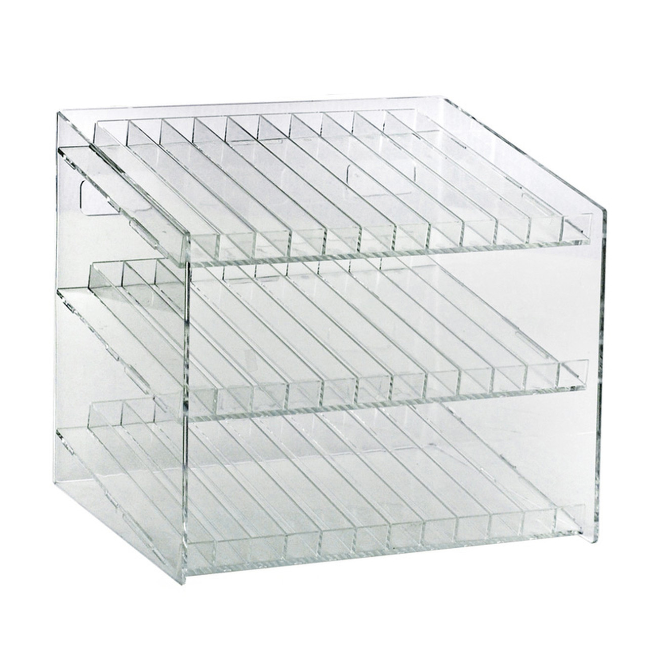 Three-Tier 21 Compartment Display, 7-Comp per Tier. Dimensions: 12"W x ...