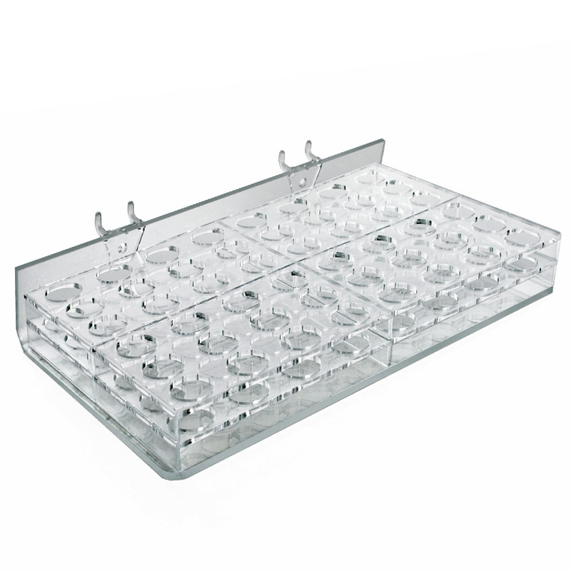 96-Compartment Tray - round Slot 0.5", 2-Pack - Azar Displays