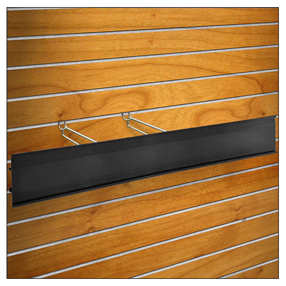 4" H x 36" L Black C-Channel - Azar Displays