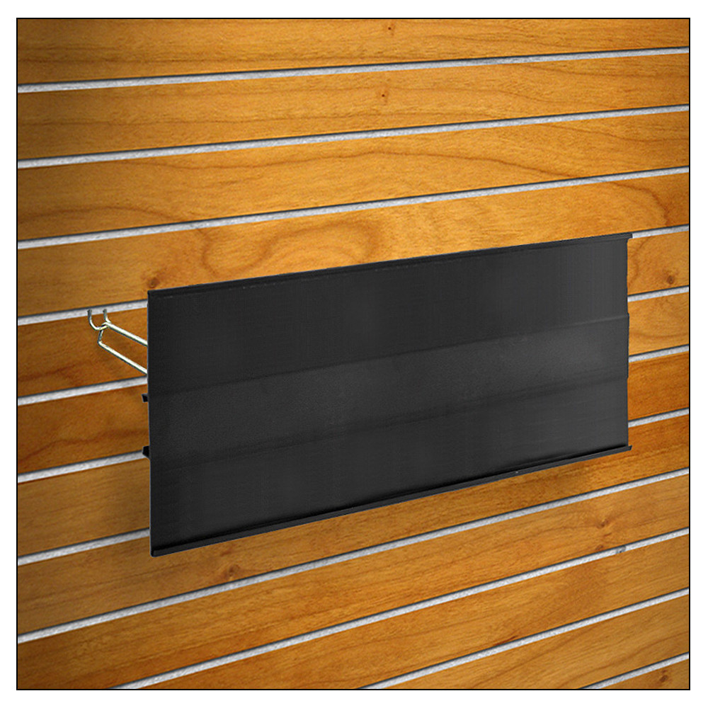 9" H x 24" L Black C-Channel - Azar Displays