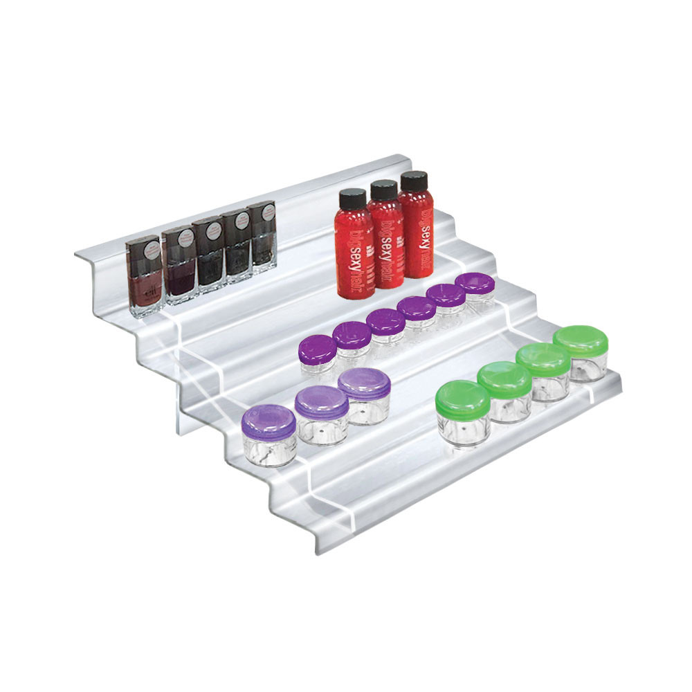 Flip Five-Tier Shelf Counter Step Display, Two in One System