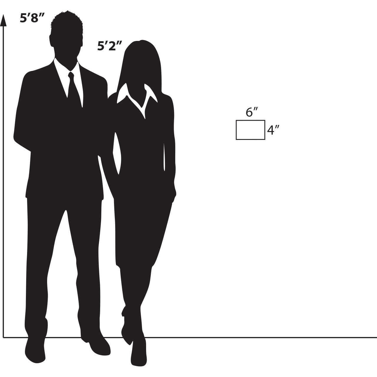 Clear Acrylic Magnet Back Sign Holder Frames 6" W x 4" H - Horizontal ...