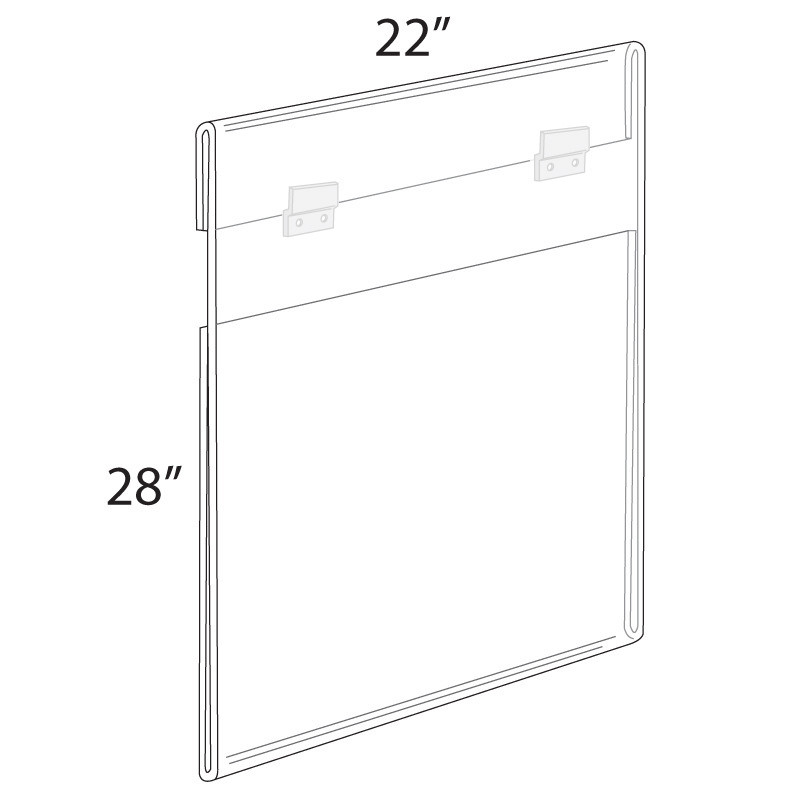 22"W x 28"H Wall Mounted Poster Frame. Mounting Hardware Included ...