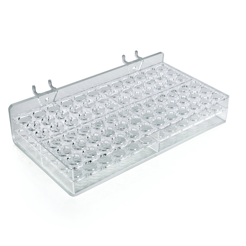 24-Compartment Tray - round slot .75" Diameter, 2-Pack - Azar Displays
