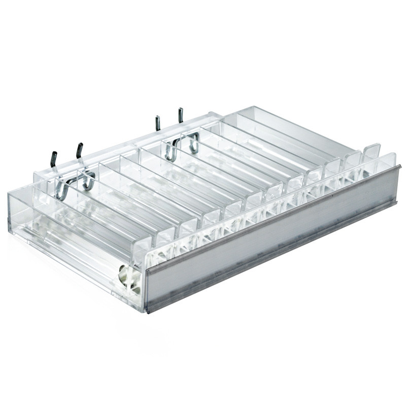 13-Compartment Pusher Tray, 2-Pack - Azar Displays