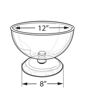12" Single Bowl Counter Display - Azar Displays