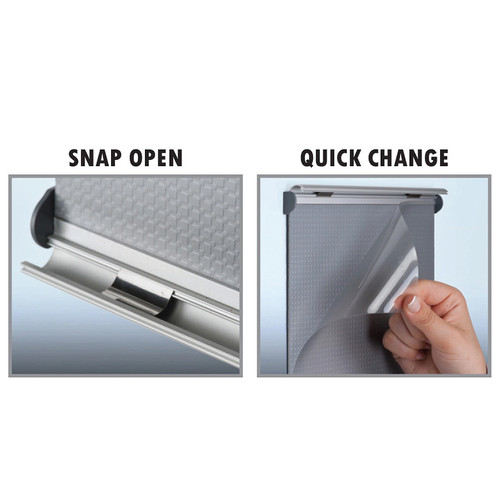3" x 8.5" Vertical/Horizontal Door Sign Snap Frame, 10-Pack - Azar Displays