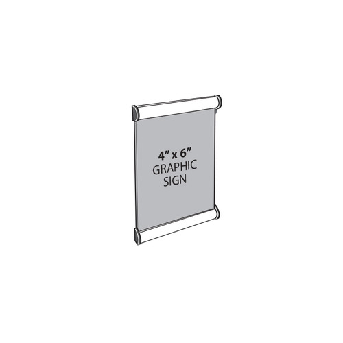 4" x 6" Vertical/Horizontal Door Sign Snap Frame, 10-Pack - Azar Displays