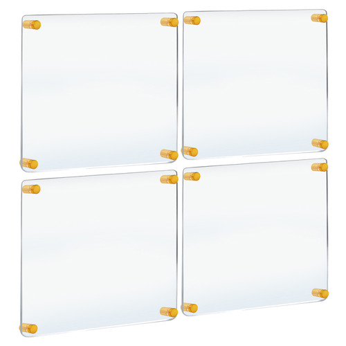 Floating Acrylic Gallery Wall Set of Four Floating Frames with Stand ...