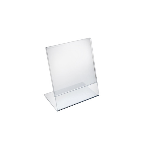 CLOSEOUT: Non-Glare Angled L-Shaped Sign Holder Frame with Slant Back ...