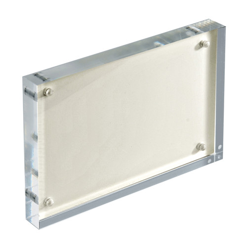 Acrylic Block Frame with Metal Back Plate 4" X 6", 2-Pack