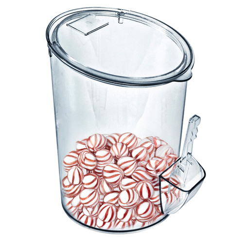 14L/ 3.7 Gallons Clear Acrylic Candy Bin with Scooper