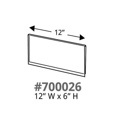 Four-Tier Shelf Counter Step Display, 12” wide