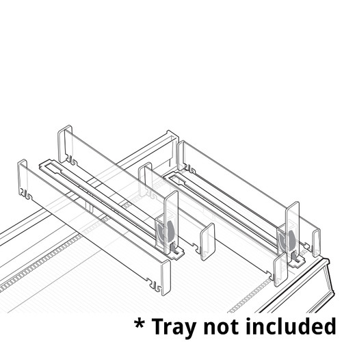 Spring-Loaded Pusher Track, 50-Pack - Azar Displays
