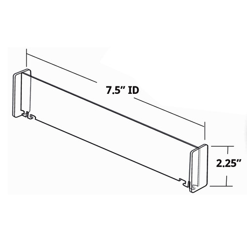 Tall Center Dividers, 50-Pack - Azar Displays