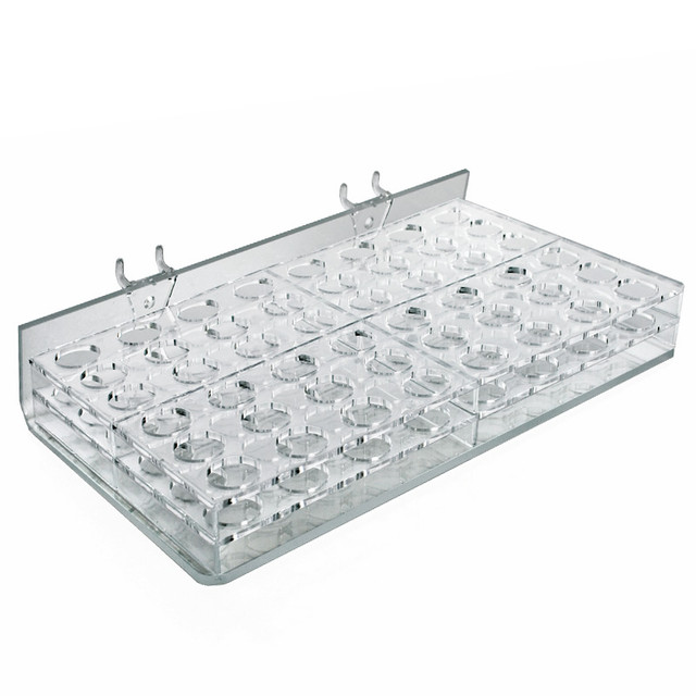 24-Compartment Tray - round slot .75" Diameter, 2-Pack - Azar Displays