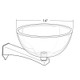 Sky Tower Bowl Display with Slide-in Frame Sign Holder - Azar Displays
