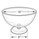 16" Single Bowl Counter Display - Azar Displays