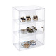 Acrylic Lockbox Countertop Display Case w/ 2 Shelves 12.375" wide ...