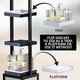 Slim Tower Retail Display with 3 Shelves