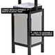 Slim Tower Retail Display with 3 Shelves