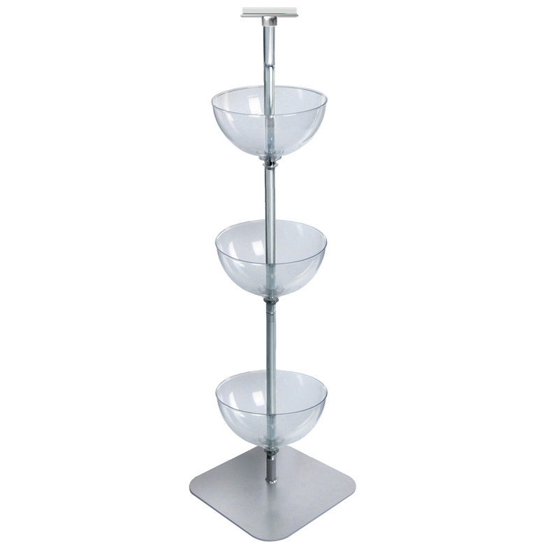 Bowl Displays, floor, counter, wall bowl clear displays - Azar Displays