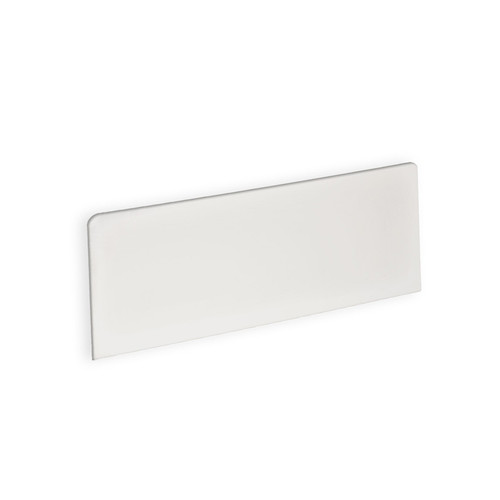 White Rectangle Header Sign 8"W x 4"H - Azar Displays