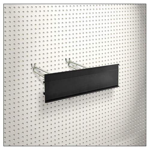4" H x 12" L Black C-Channel - Azar Displays