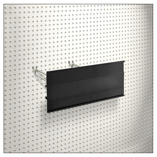 6" H x 12" L Black C-Channel - Azar Displays