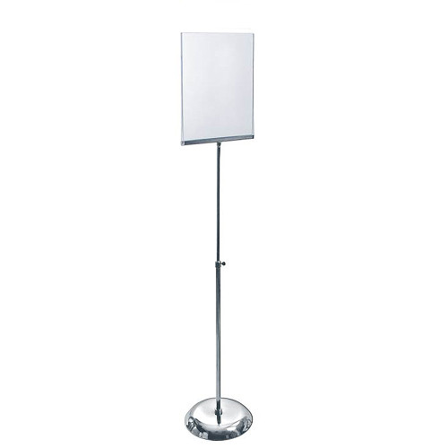 11"W x 17"H Clear Acrylic Sign Holder with Metal Pedestal Stand - Azar ...