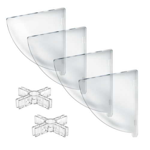 Four Compartment Divider Set for 12" Bowl Counter Display (BOWL SOLD ...