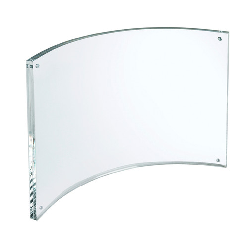Curved Magnetic Acrylic Sign Holder 11"W X 8.5"H, 2-Pack - Azar Displays