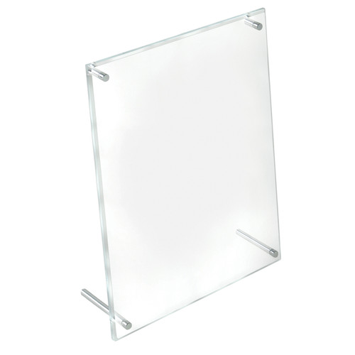 Beveled Edge L-Frame Acrylic Sign Holder 8.5"W X 11"H, 2-Pack - Azar ...
