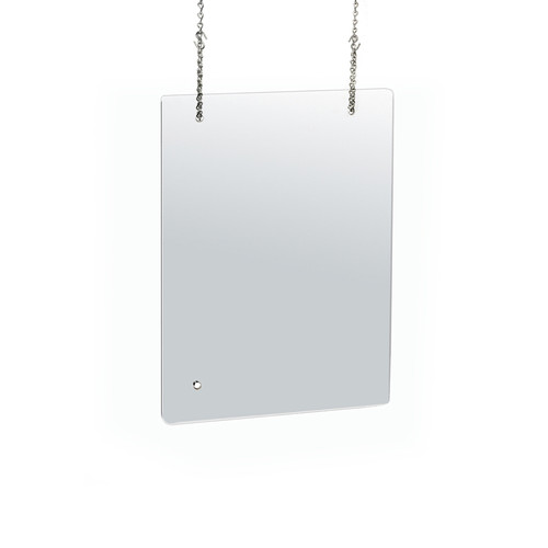 18" x 24" Hanging Adjustable Cashier Shield, Plexiglass Protective ...