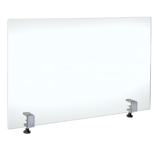 30" x 40" Acrylic Protective Shield with Metal Counter Edge Clamp ...