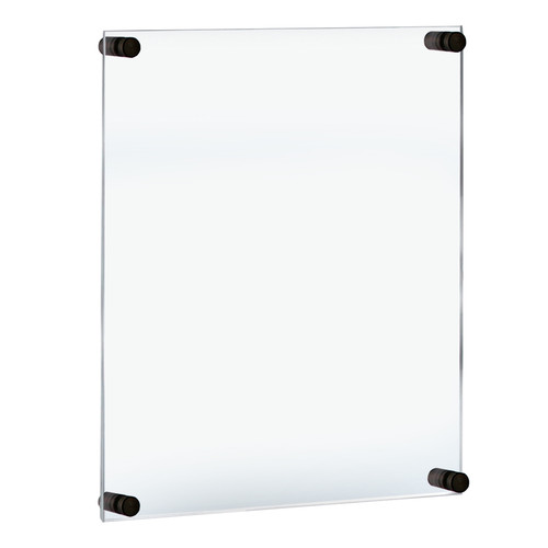 Floating Acrylic Wall Frame with Black Stand Off Caps: 17" X 22 ...