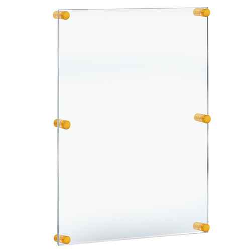 Floating Acrylic Wall Frame with Gold Stand Off Caps: 30" x 40" Graphic ...