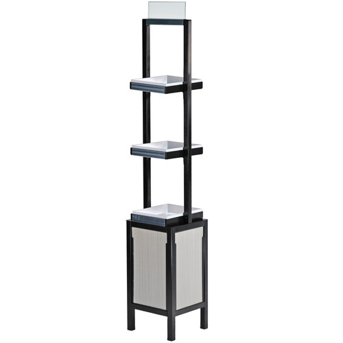 Slim Tower Retail Display with 3 Shelves