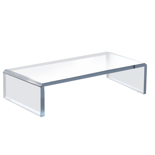 Clear Acrylic Monitor Riser 15"W x 7.75"D x 4.5"H