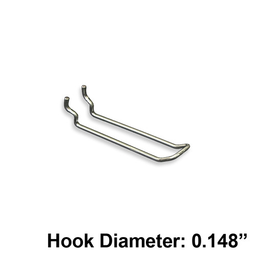 4 Metal Wire Loop Hook 0 148 Diameter 50 Pack Azar Displays